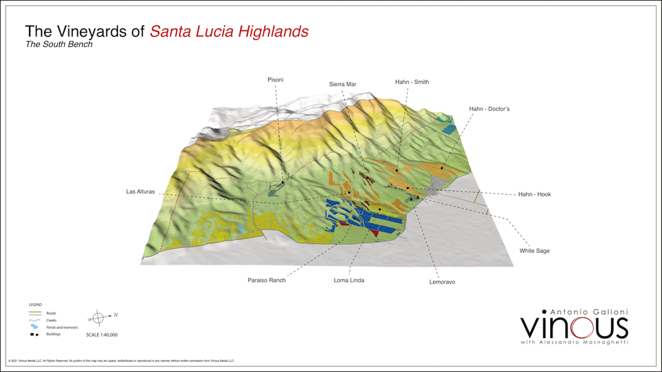 Vinous Santa Lucia Highlands Map: Behind the Scenes (Jan 2021) | Vinous ...