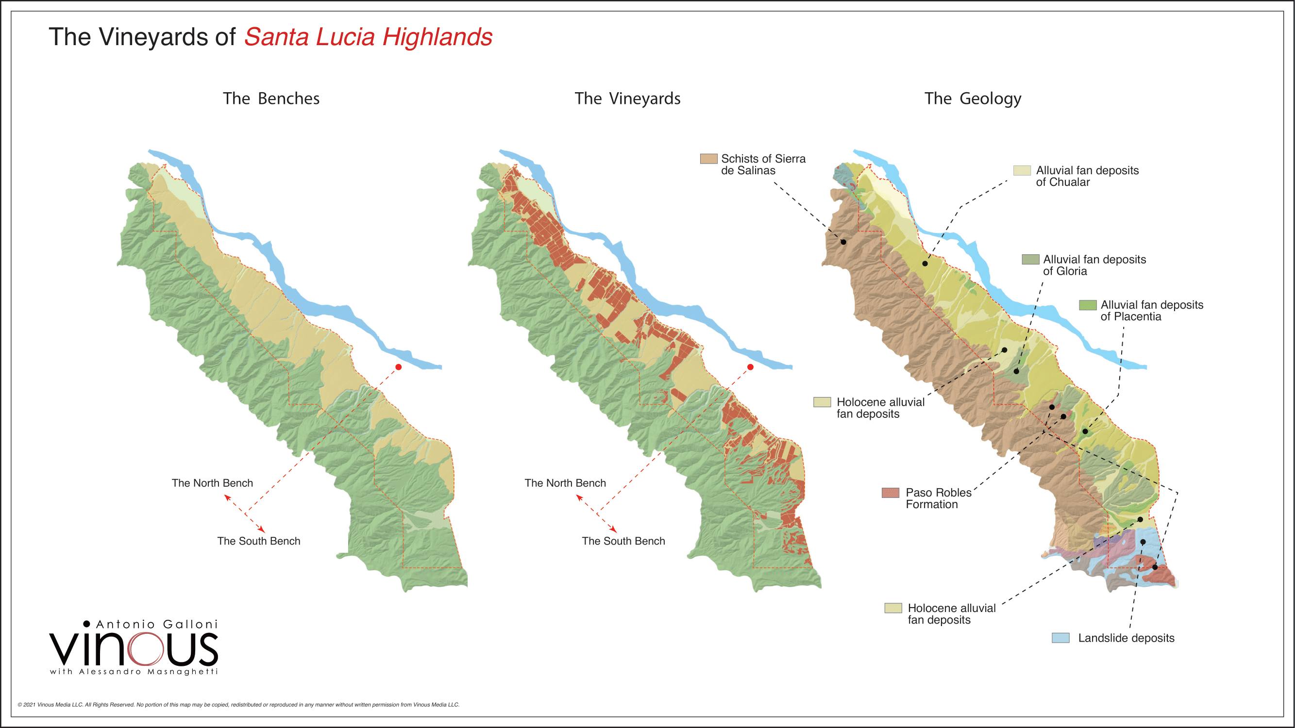 Vinous Santa Lucia Highlands Map: Behind the Scenes (Jan 2021) | Vinous ...
