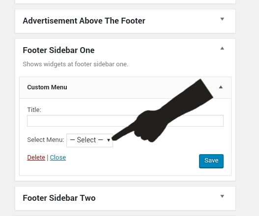 Creating a menu for your disclaimers in the Footer