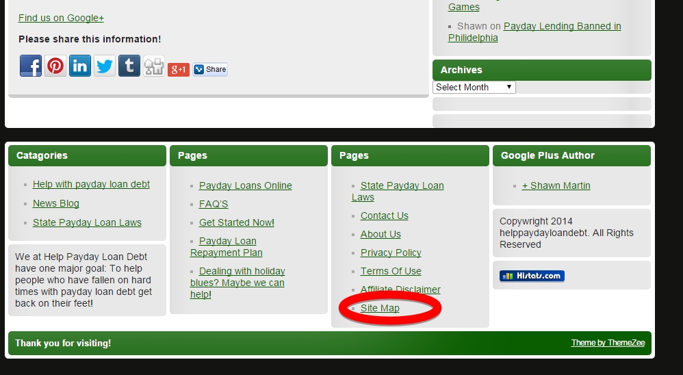 How to create a user friendly Site map