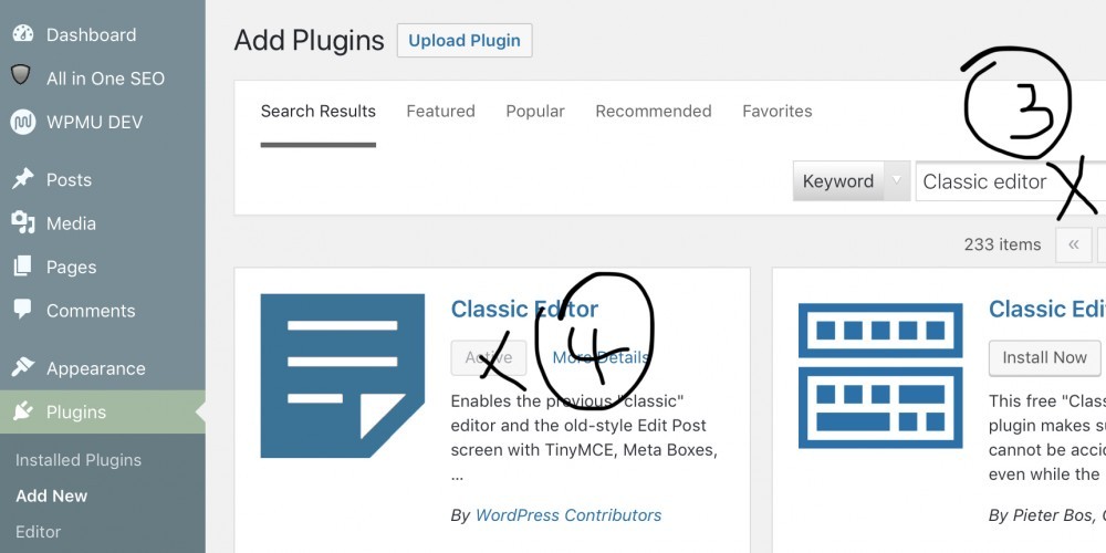 How to bring back the classic editor in WordPress