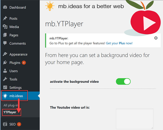 How to create a fullscreen video background using a YouTube video