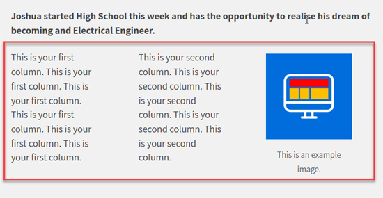 How to create multi-column content using the Gutenberg editor (no HTML required)