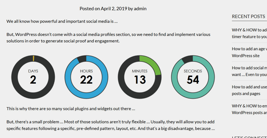 WHY & HOW to add a milestone countdown timer feature to your Wordpress site