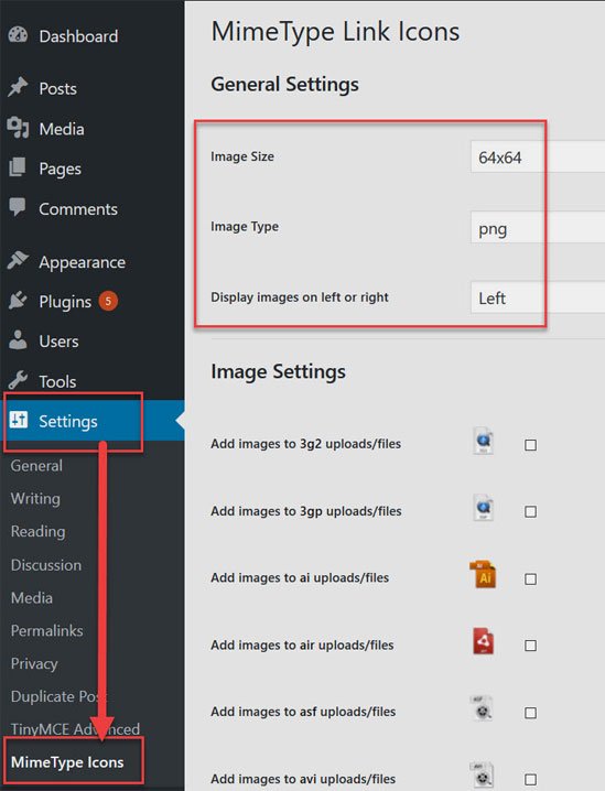 How to use file type icons for your downloadable attachment files