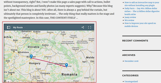 How to add an interactive map to your site without installing any plugin