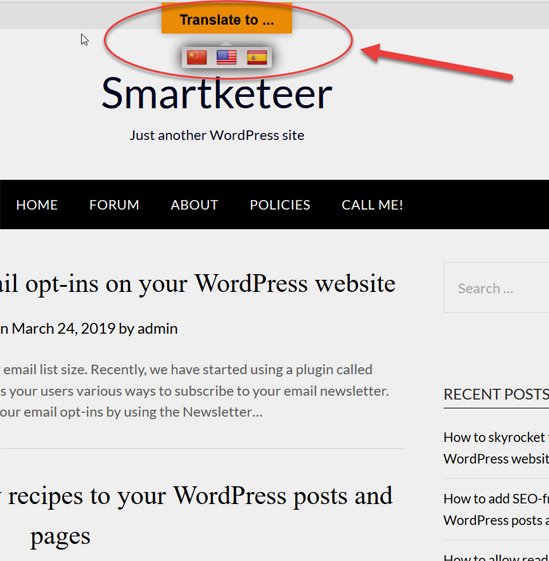 How to add Google Translate to your Wordpress website