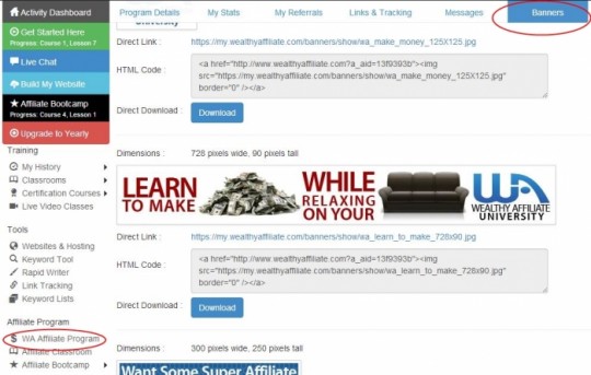 Getting High Click Through Rates With WA Banners