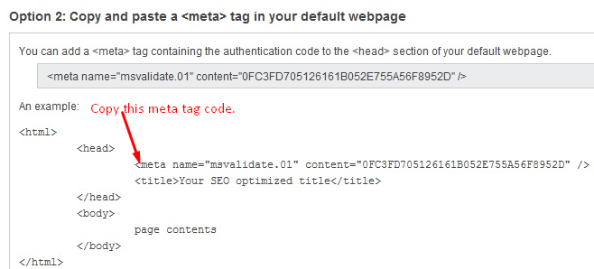 How to add your site to bing webmaster tools.
