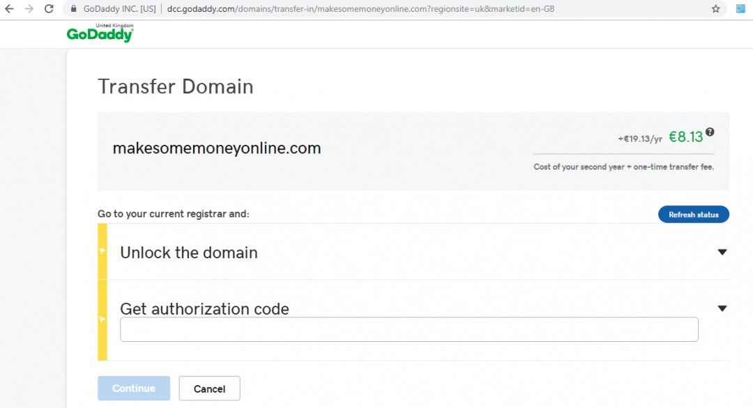 How To Transfer Domain From WA to another host (GoDaddy)