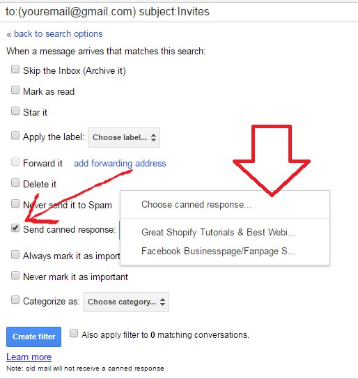 How to create an auto-responder easy with a gmail account.
