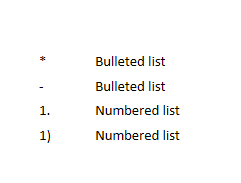 Keyboard Shortcuts For Formatting in Visual Mode