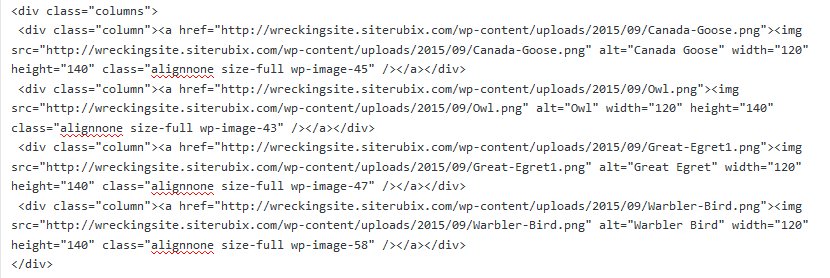 Creating A HTML Grid