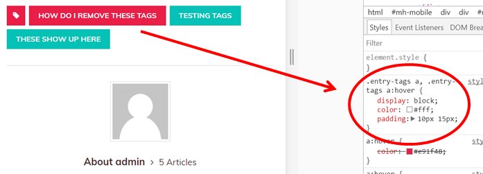How to Remove Entry-Tags From Your Website