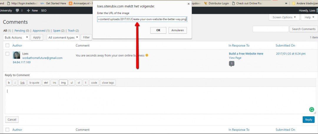 How To Add An Image In A Comment