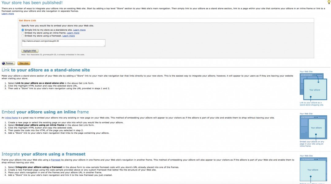 How To Integrate an Amazon Store Into Your Site