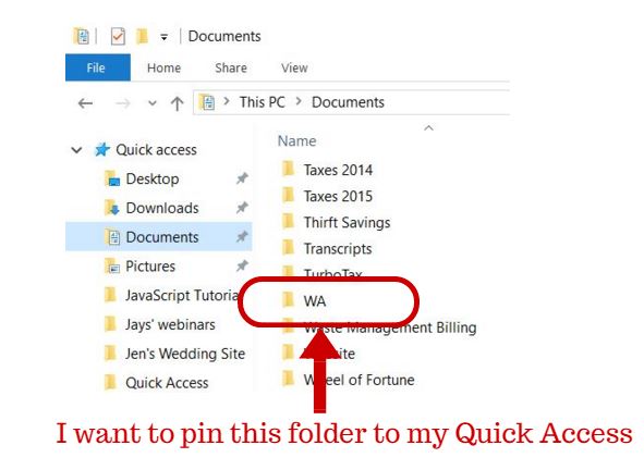 How to Use Quick Access in Windows 10