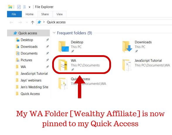 How to Use Quick Access in Windows 10