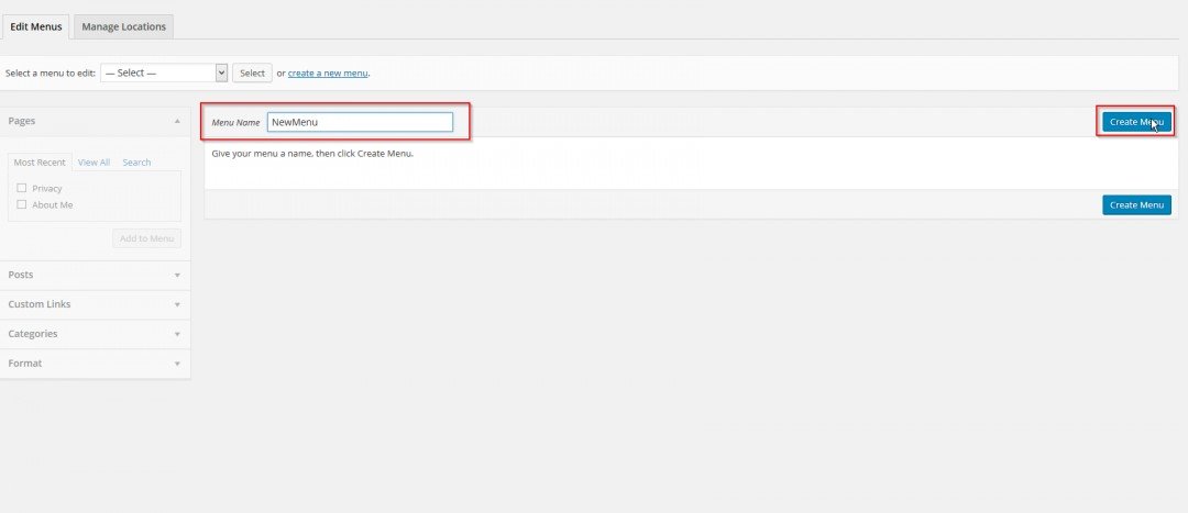 How To Create A Custom Menu
