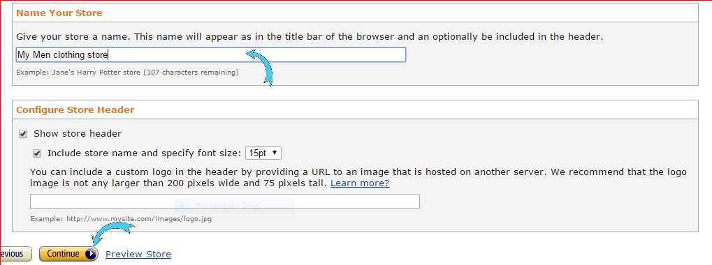 How to create amazon store