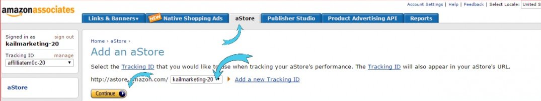 How to create amazon store