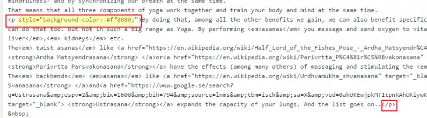 How to highlight a specific paragraph or piece of text-create a ...