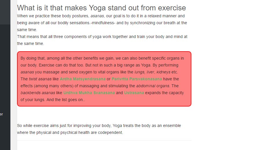 How to highlight a specific paragraph or piece of text-create a ...