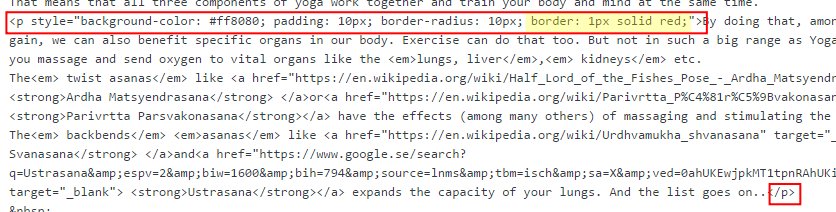 How to highlight a specific paragraph or piece of text-create a ...