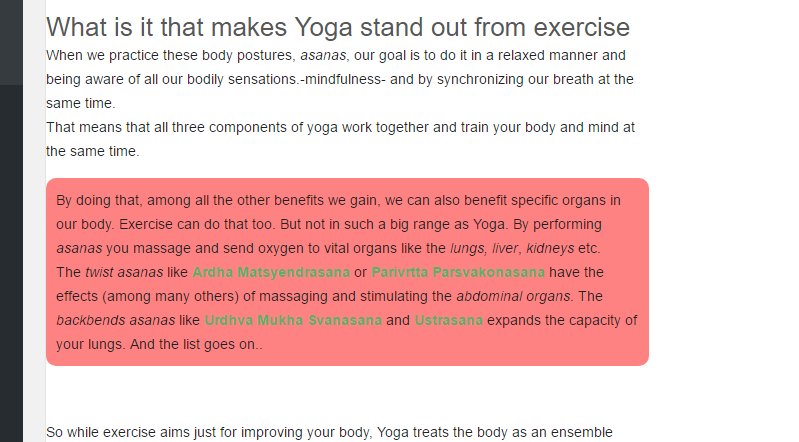 How to highlight a specific paragraph or piece of text-create a ...