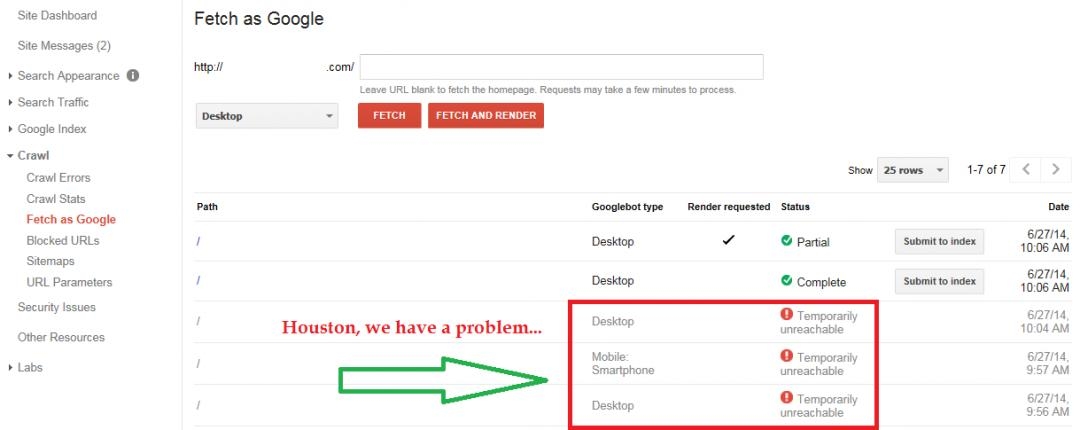 Google's New Fetch and Render Tool