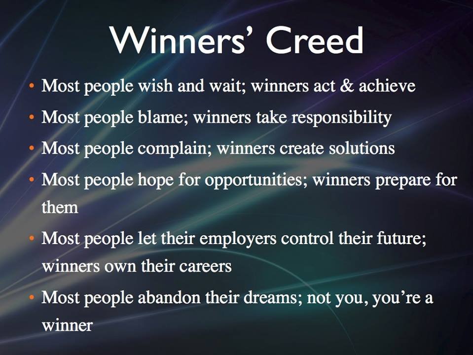 Winner's Creed