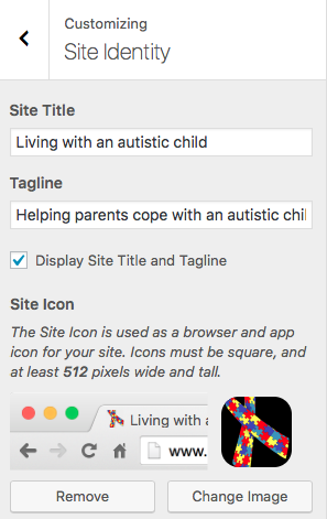 How to set up a Site Identity Icon for Website Branding