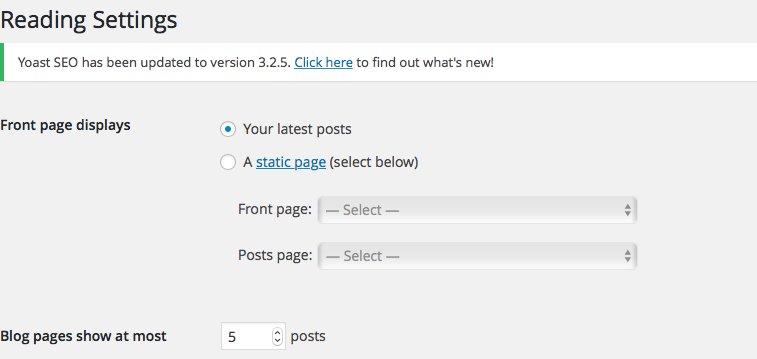 How To Make Your Home Page Into a Blog Roll and Add a Read More Button ...