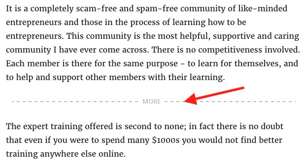 How To Make Your Home Page Into a Blog Roll and Add a Read More Button ...