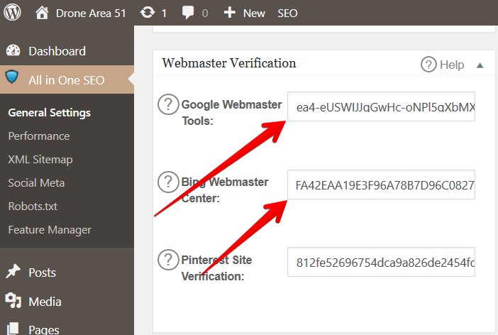 How to Verify Websites Using All In One SEO Pack In Worpress