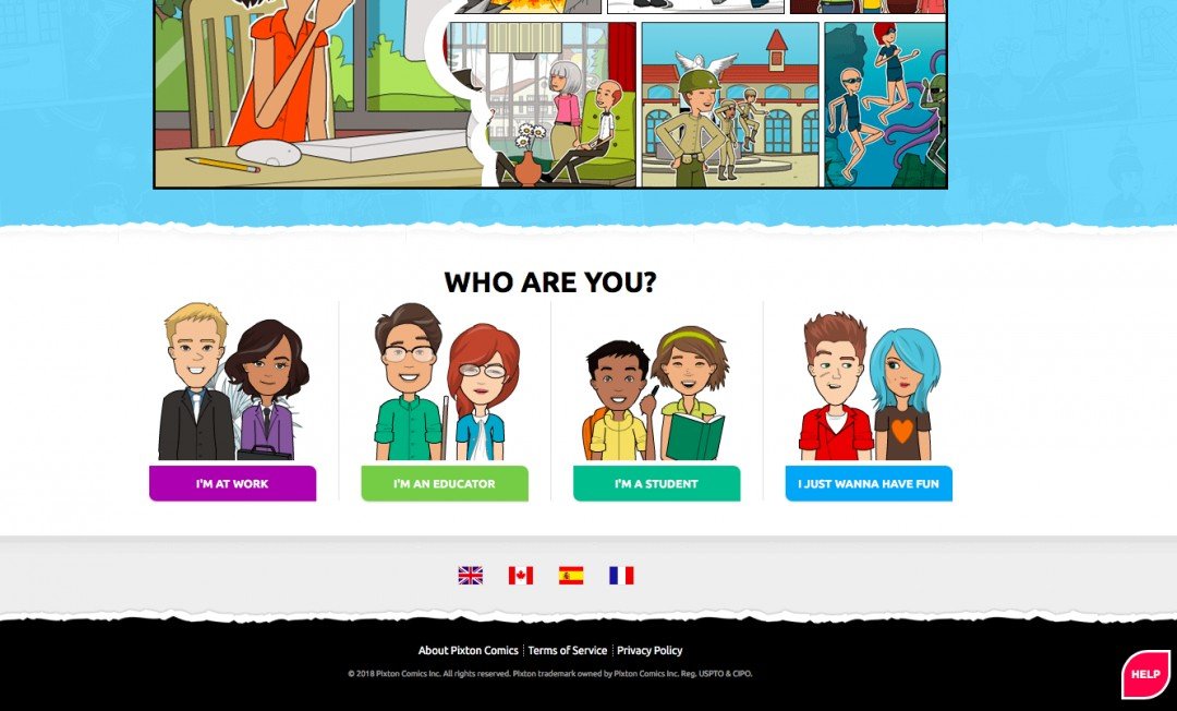 Making a comic or a storyboard for your blog with Pixton