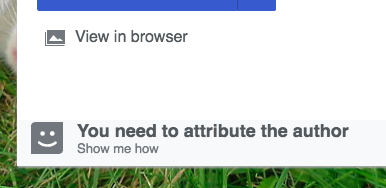 How to give credit to the author of a Wikimedia Commons image