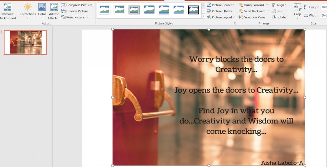 Creating A Video Using PowerPoint 