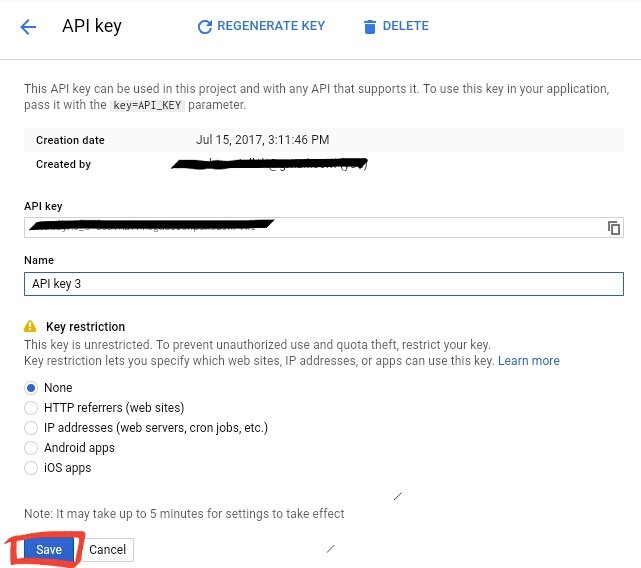 How to get google api key