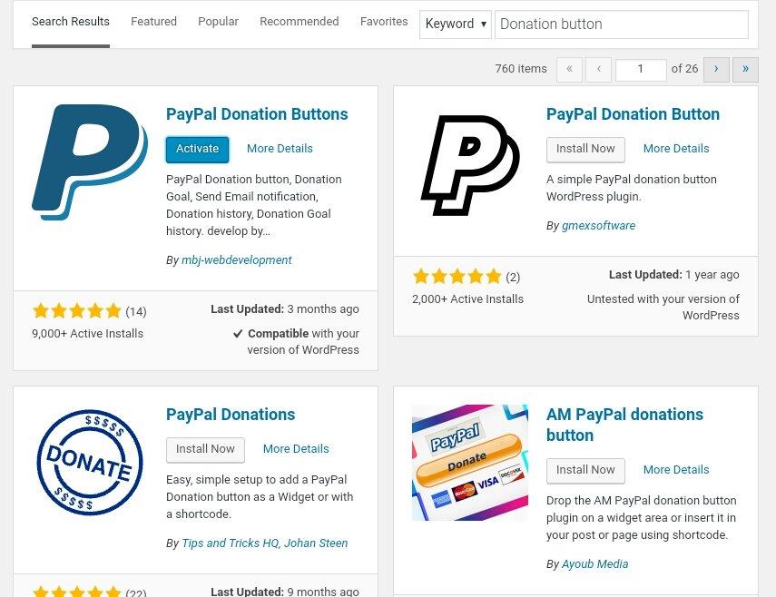 How to add Donation button to your site