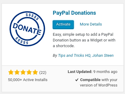 How to add Donation button to your site