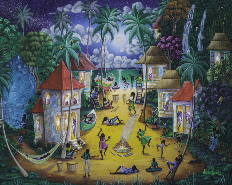 Full moon Page 1 | Walter Castillo Art Belize | Geo Galleries