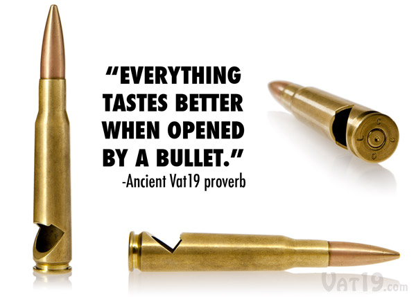 .50 Caliber Bottle Opener: Unique and durable bottle opener