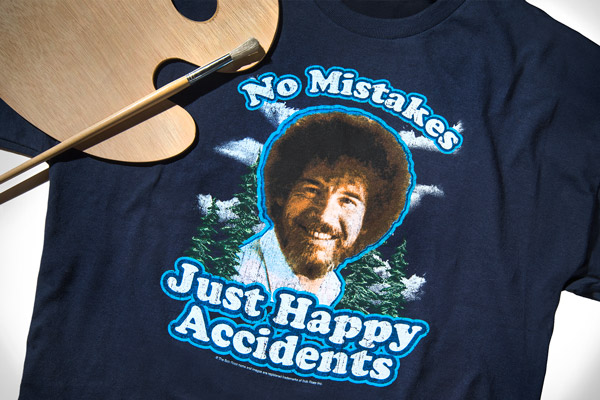 No Mistakes, Just Happy Accidents Bob Ross T-Shirt