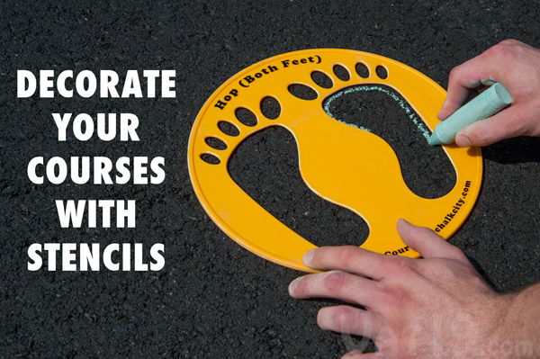 Chalk City: Create driveway race courses with sidewalk chalk