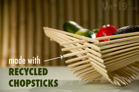 Chopstick Folding Baskets: Collapsible containers made from recycled ...