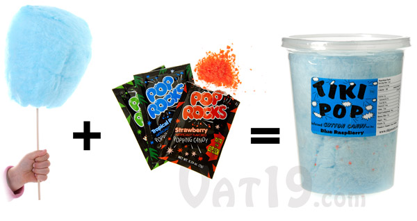 Poppin' Cotton Candy: Infused with Pop Rocks!