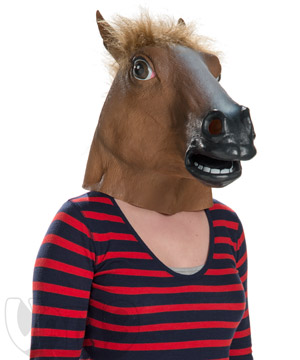 Creepy Animal Head Masks: Latex Horse, Squirrel, Pigeon, and Unicorn masks