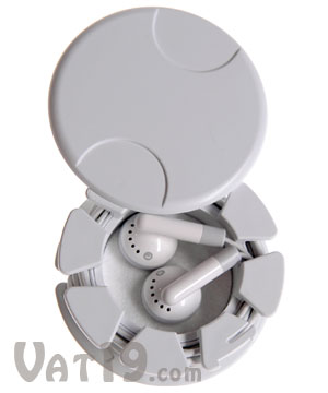 The Original EarPod: Felt-lined earbud case prevents messy wires.