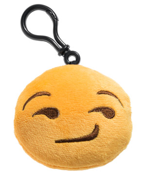 Emoji Keychains: Tiny pocket-size pillows stuffed with character
